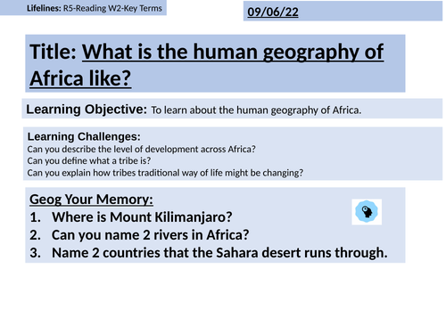 Whole Unit on Africa for KS3 - 23 Lessons including assessments Nigeria ...
