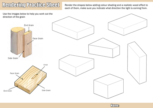 Wood Rendering Practice | Teaching Resources