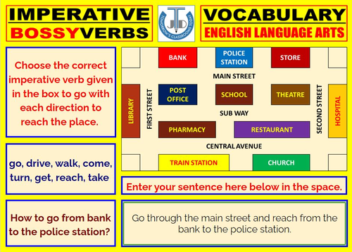 IMPERATIVE OR BOSSY VERBS - 65 BOOM CARDS | Teaching Resources