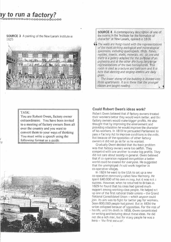 Robert Owen - Factory Owner Industrial Revolution | Teaching Resources