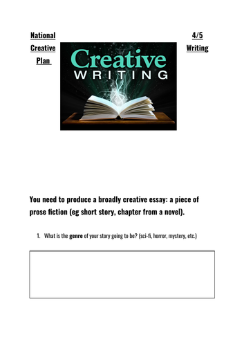 Creative Writing - Planning your Story | Teaching Resources