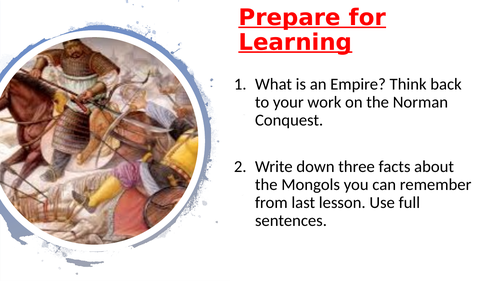 The Mongol Empire - Full SOW | Teaching Resources