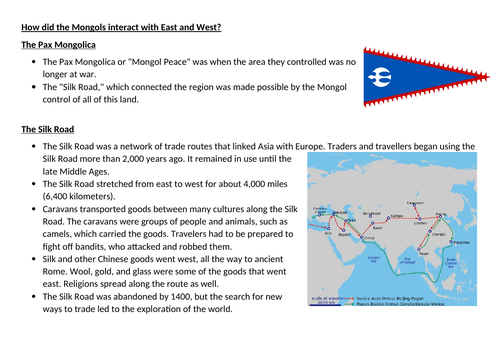The Mongol Empire - Full SOW | Teaching Resources