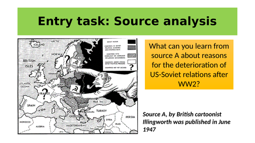 Cold War | Truman Doctrine & Marshall Plan | Teaching Resources