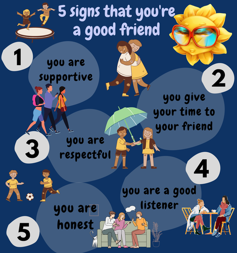5 signs you are a good friend | Teaching Resources 5 signs you are a good friend | Teaching Resources