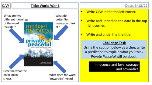 Private Peaceful Bundle (Y6 - Y8) | Teaching Resources