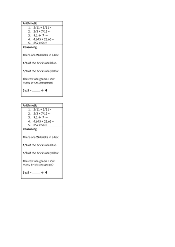 Year 5 Higher ability maths summer revision/ intervention | Teaching ...