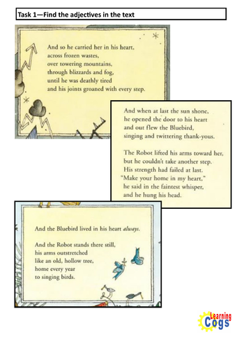 Bluebird and the Robot Whole Class Reading Weeks Planning and Resources ...