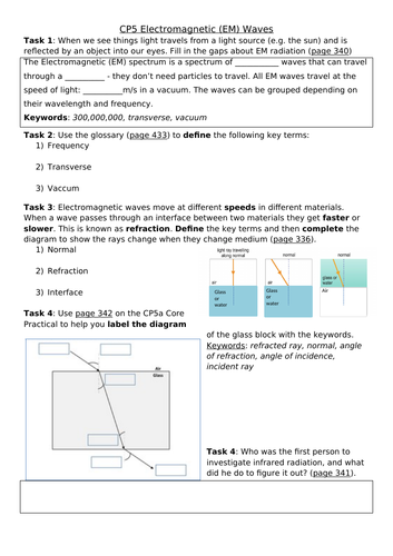 Combined Science: Physics Paper 5 (CP2-6 ONLY) Revision BUNDLE (Edexcel ...