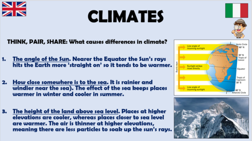 Comparing the UK and Italy - Climate and Biomes! | Teaching Resources