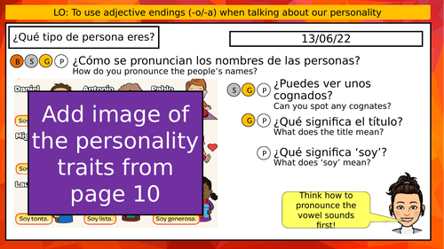 Viva 1 - Module 1 - Mi vida - Unit 2 - ¿Qué tipo de persona eres ...