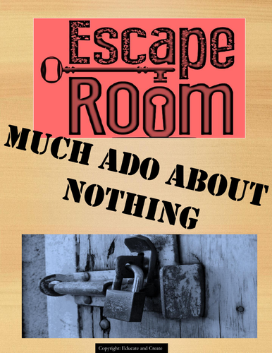 Much Ado About Nothing Escape Room | Teaching Resources