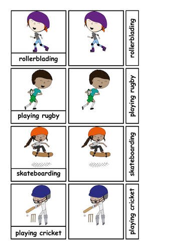Summer Sports Montessori Cards - 12 Card Sets - School Resources ...