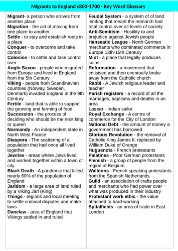 Edexcel Migration History GCSE 2022 - Medieval 800-1500 | Teaching ...