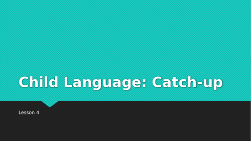 A-Level English Language- Child Language Content Breakdown | Teaching ...