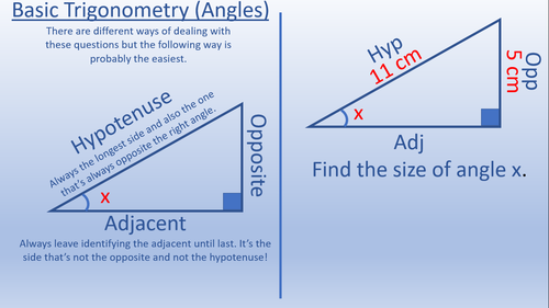 Basic Trigonometry - Angles (Animated PowerPoint). | Teaching Resources