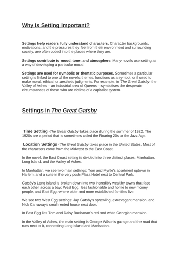 'The Great Gatsby' - Full Unit | Teaching Resources