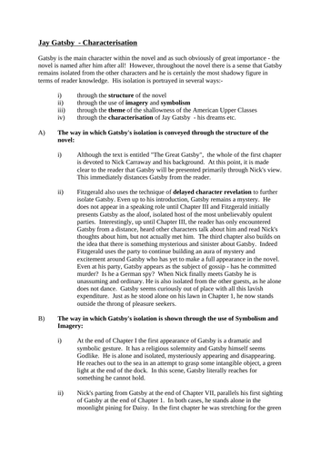 'The Great Gatsby' - Full Unit | Teaching Resources