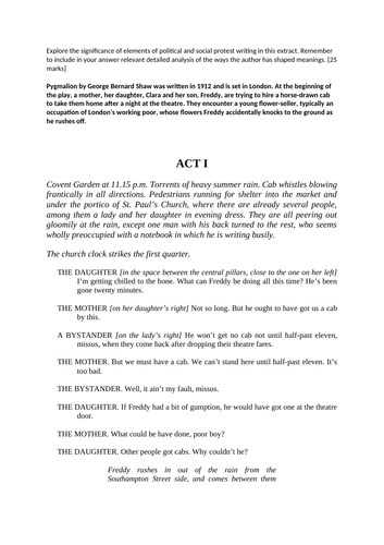 AQA English Literature Spec B (Political & Social Protest Writing ...