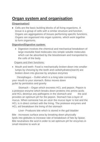 Biology Paper 1 AQA GCSE Online Notes | Teaching Resources