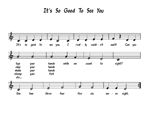 It's So Good to See You - Boomwhacker Play Along Video and Sheet Music ...