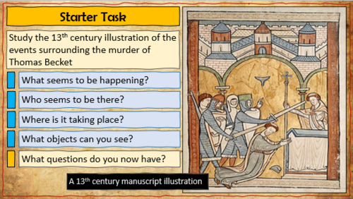 Thomas Becket Murder | Teaching Resources