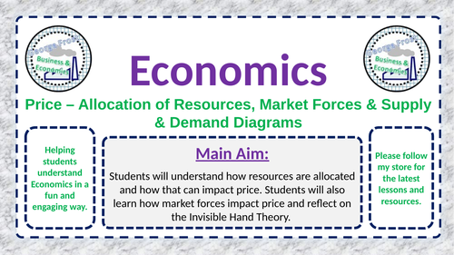 Price – Allocation of Resources, Market Forces & Supply & Demand ...