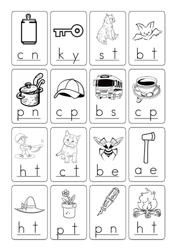 Middle Sounds Assessment Sheets | Teaching Resources