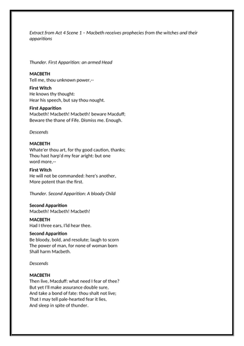 Macbeth Witches Bundle | Teaching Resources