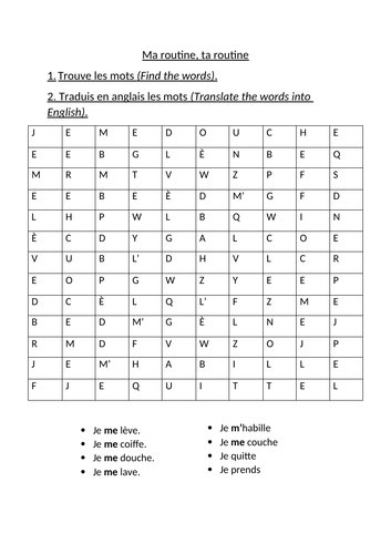 KS3 French Topics Wordsearch Bundle | Teaching Resources