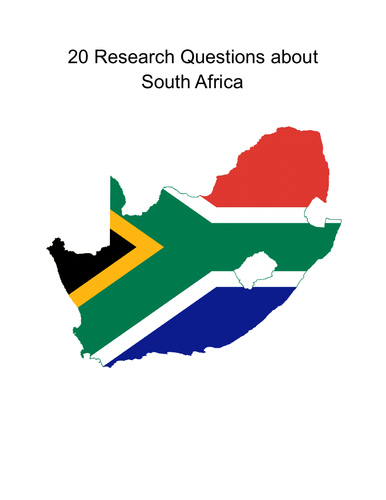 20 Research Questions about South Africa | Teaching Resources