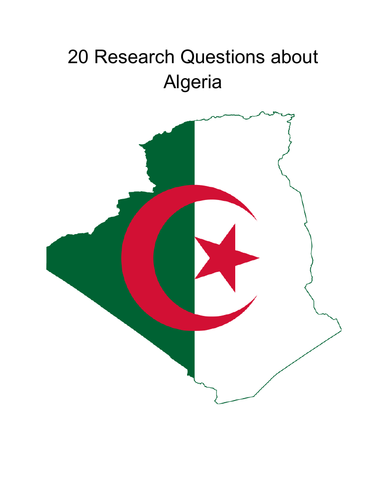 20 Research Questions about Algeria | Teaching Resources