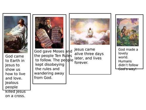 RE sacred texts. To describe the big story of the Bible. | Teaching ...