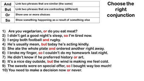 KS2 - English Worksheet and Lesson - Coordinating Conjunctions ...