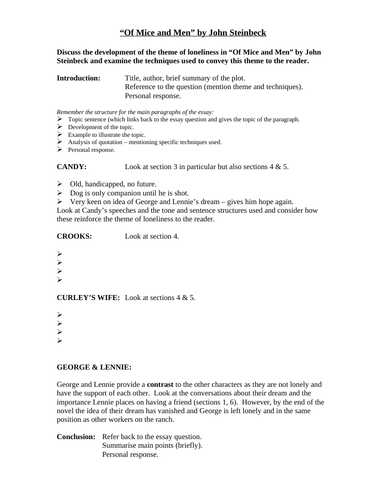 'Of Mice and Men' by John Steinbeck | Teaching Resources