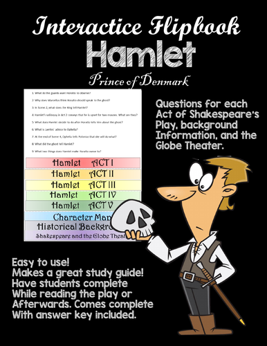 Hamlet Study Guide Flip Book | Teaching Resources