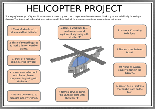 Helicopter mini project | Teaching Resources