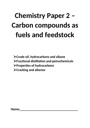 Chemistry AQA GCSE Paper 2 - Revision video clips with booklets ...