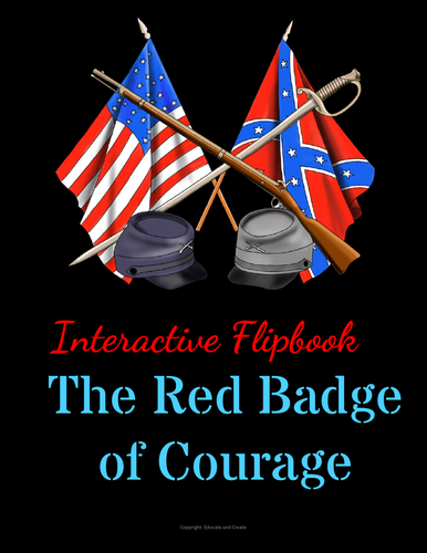 The Red Badge of Courage Flip book Study Guide | Teaching Resources