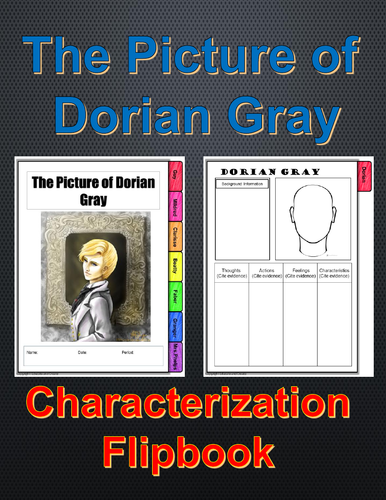 The Picture of Dorian Gray Characterization Flip book | Teaching Resources