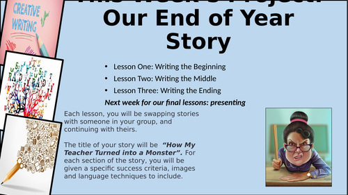 Weekly Project: Creative Writing | Teaching Resources