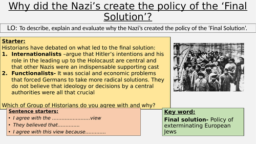 The Final solution | Teaching Resources