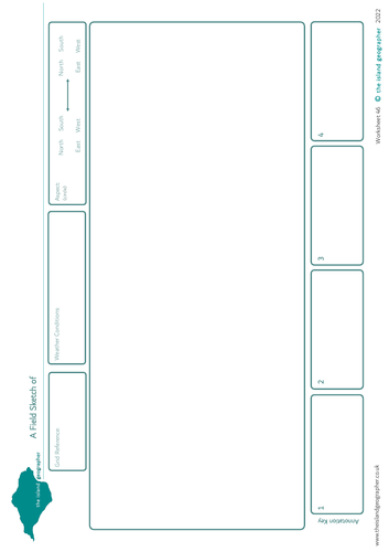 Fieldsketch template | Teaching Resources