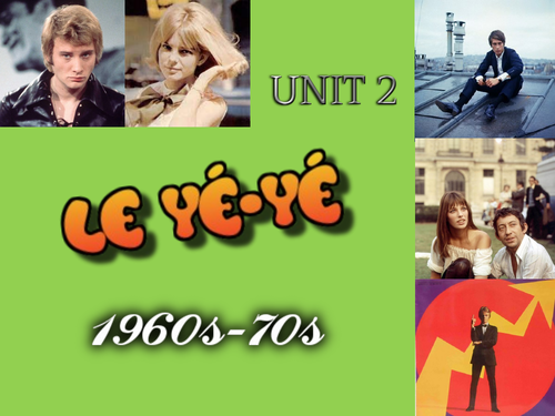 FRENCH MUSIC PROJECT (Music from the 1950s-present) | Teaching Resources
