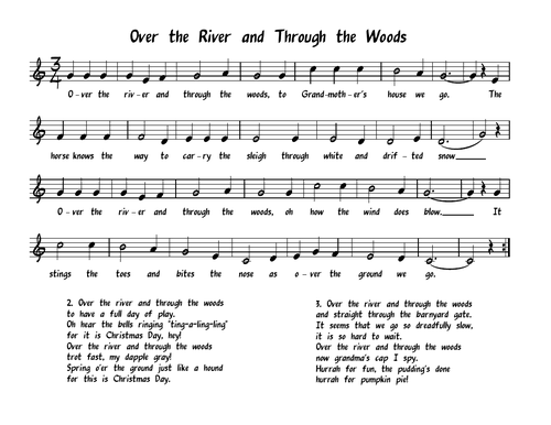 Over the River and Through the Woods - Boomwhacker Play Along ...