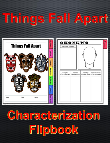 Things Fall Apart Characterization Flip Book | Teaching Resources