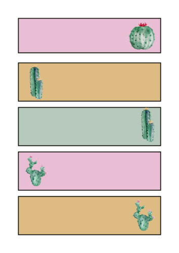 Classroom Calendar - Cactus theme | Teaching Resources
