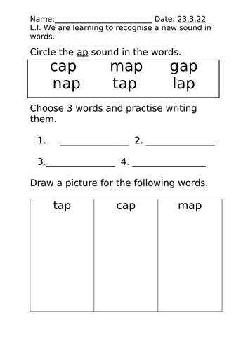 'A' Phonics Worksheets | Teaching Resources