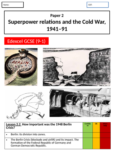 Cold War | Berlin Blockade and Airlift | Teaching Resources