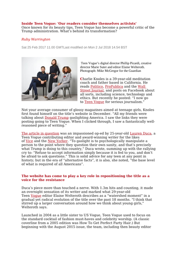 A level AQA Media Studies SOW Teen Vogue Online | Teaching Resources